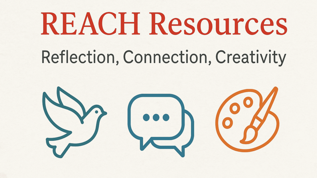 Resources- Reflection, Connection and Creativity worksheets